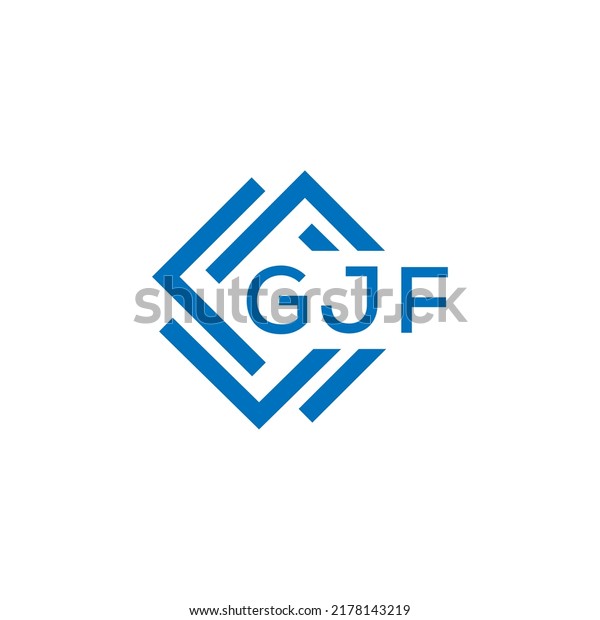Gjf Letter Logo Design On White Stock Vector (Royalty Free) 2178143219 ...