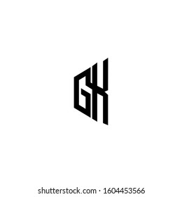 Gk G K Logo Design Template Stock Vector (Royalty Free) 1604453566 ...
