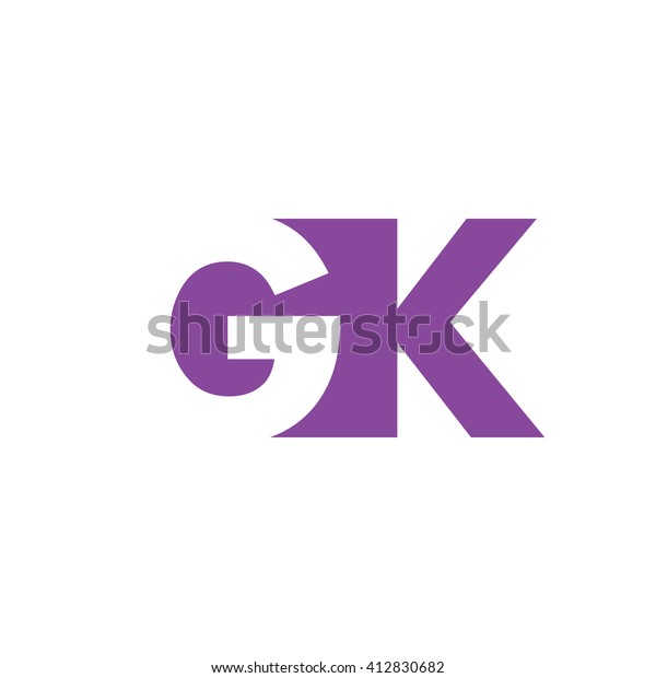 Gk Logo Vector Graphic Branding Letter Stock Vector (Royalty Free ...