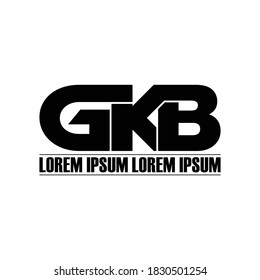 Gkb Letter Monogram Logo Design Vector Stock Vector (Royalty Free ...