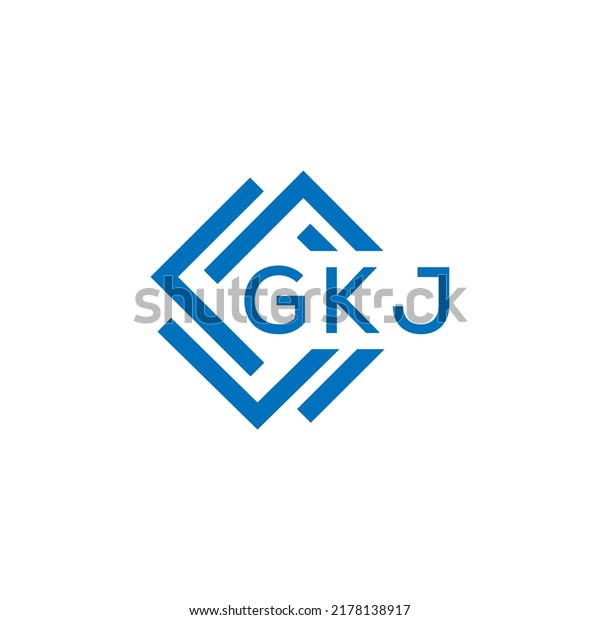 Gkj Letter Logo Design On White Stock Vector (Royalty Free) 2178138917 ...