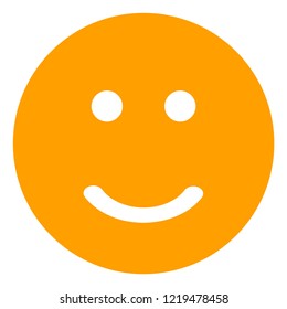 Glad Face Icon On White Background Stock Vector (Royalty Free ...