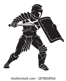 Medieval Viking Full Body Stance Detailed Stock Vector (Royalty Free ...