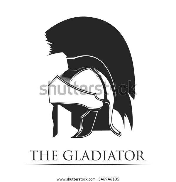Gladiator Helmet Vector Illustration Stock Vector (Royalty Free ...