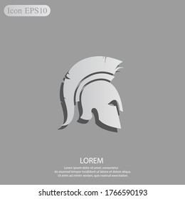Gladiators Helmet Icon Vector Illustration Eps Stock Vector (Royalty ...