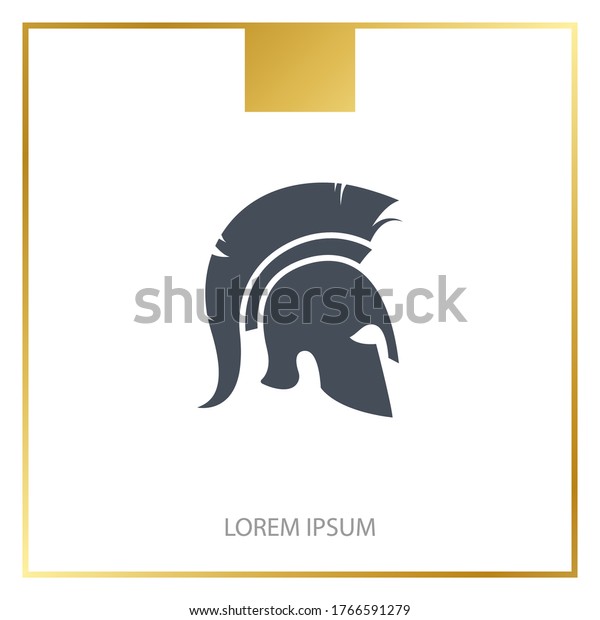 Gladiators Helmet Icon Vector Illustration Eps Stock Vector (Royalty ...