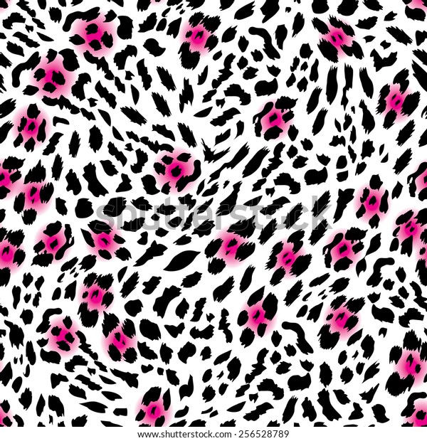 Glam Leopard Seamless Vector Print Stock Vector Royalty Free