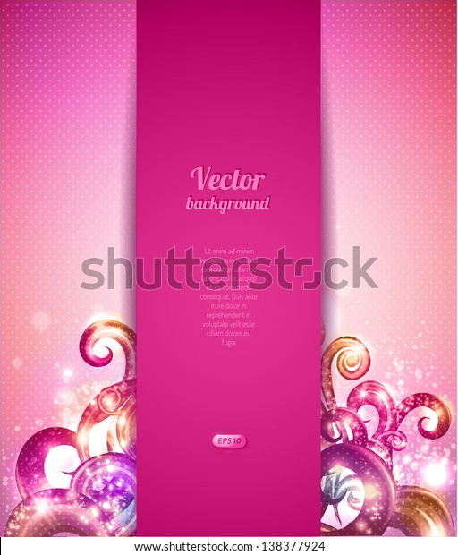 Glamour Vector Background Vintage Design Elements Stock Vector (Royalty ...