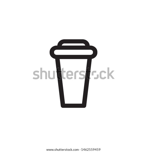 Glas Icon Vector Symbol Template Stock Vector (Royalty Free) 1462559459