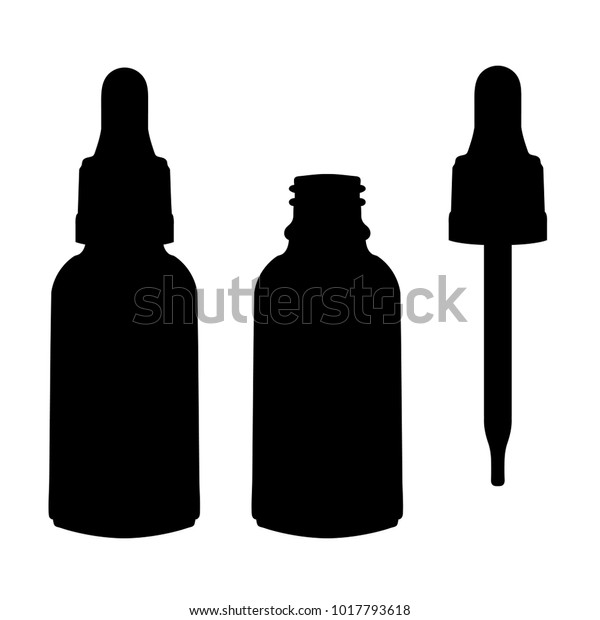 Glass Bottle Pipette Vector Icon Logo Stock Vector (Royalty Free ...