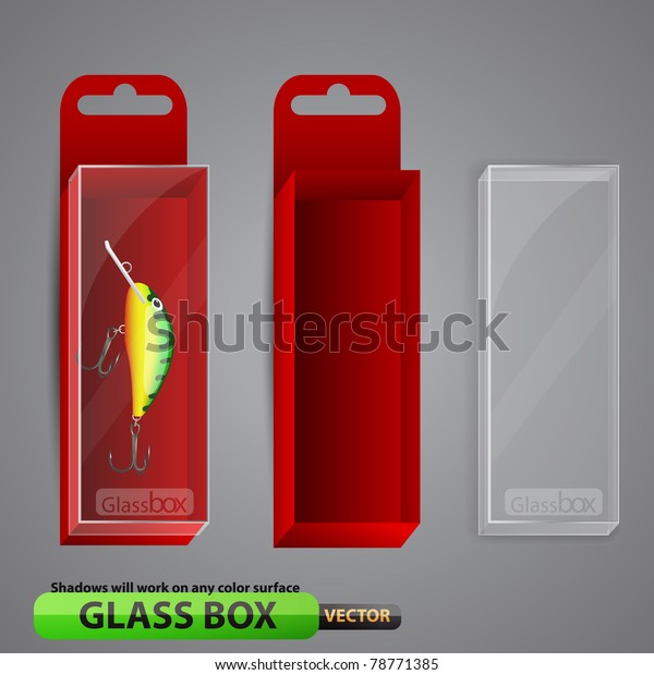Glass Box Wobbler Example Product Vector Stock Vector (Royalty Free ...