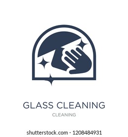 Glass Cleaning Icon Trendy Flat Vector Stock Vector (Royalty Free ...