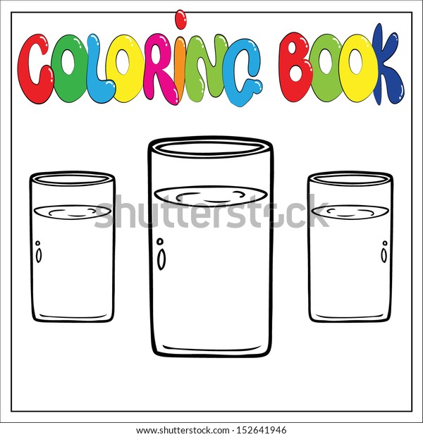 Glass Coloring Book Vector Illustrations Stock Vector (Royalty Free ...
