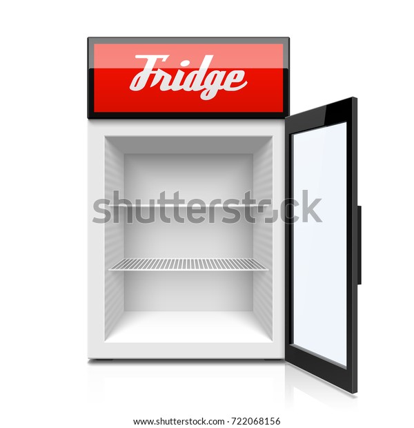 Glass Door Mini Refrigerator Fridge Vector Stock Vector (Royalty Free ...