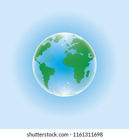 Glass Earth Icon Stock Vector (Royalty Free) 1161311698 | Shutterstock