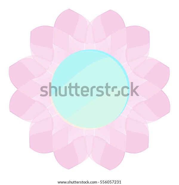 Glass Flower Infographics Template Data Visualization Stock Vector ...