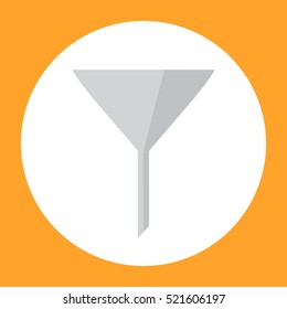 Glass Funnel Vector Laboratory Equipment Use Stock Vector (Royalty Free ...