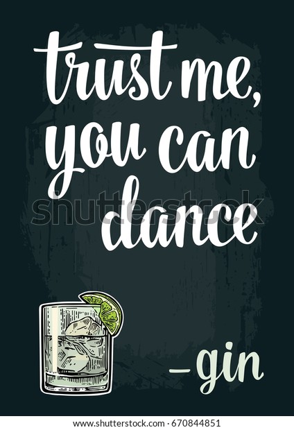 Glass Gin Vintage Vector Engraving Illustration Stock Vector (Royalty ...