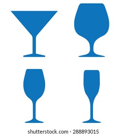 Glass Icons Stock Vector (Royalty Free) 288893015 | Shutterstock