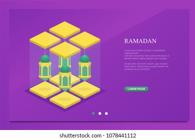 Glass Islamic Lantern Display Case Mirror Stock Vector (Royalty Free ...