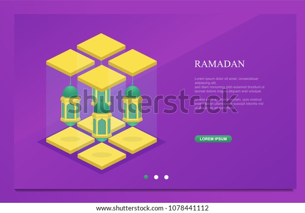 Glass Islamic Lantern Display Case Mirror Stock Vector (Royalty Free ...