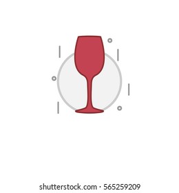 Glass Line Icon Stock Vector (Royalty Free) 565259209 | Shutterstock