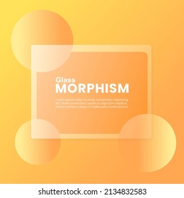 Glass Morphism Template Design Background Stock Vector (Royalty Free ...
