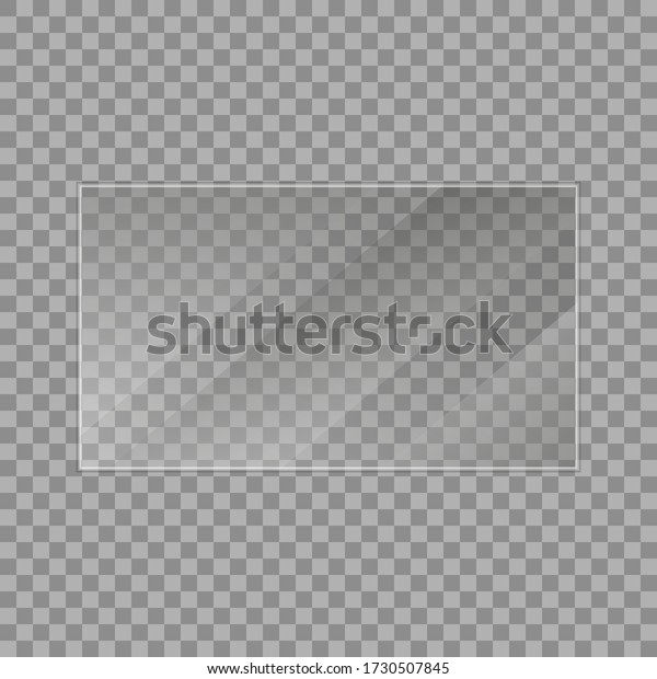 Glass On Transparent Background Realistic Transparent Stock Vector ...