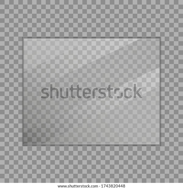 Glass On Transparent Background Realistic Transparent Stock Vector ...