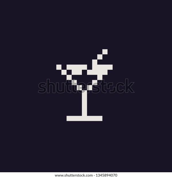 Glass Pixel Art Icons Set Isolated Stock Vector (Royalty Free ...