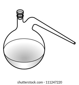 Glass Retort Stock Vector (Royalty Free) 111247220