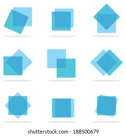 Glass Sheets Icons Stock Vector (Royalty Free) 188500679 | Shutterstock