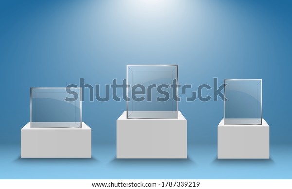 Vidrio para la exposición en forma: vector de stock (libre de regalías ...