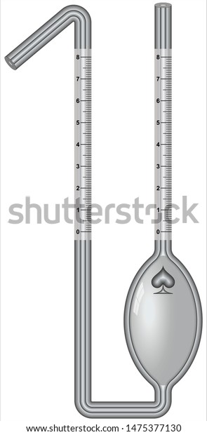 Glass Specific Gravity Pycnometer Tube Pycnometer Stock Vector (Royalty ...