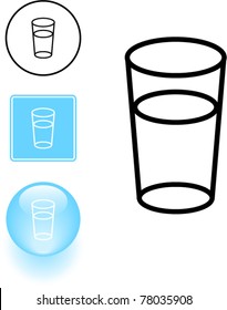 Glass Symbol Sign Button Stock Vector (Royalty Free) 78035908 ...