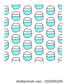 Glass Water Doodle Pattern Stock Vector (Royalty Free) 1324505234 ...