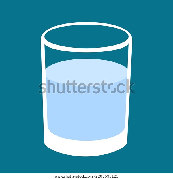 Glass Water Illustration Vector Cartoon Stock Vector (Royalty Free ...