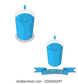 Glass Water Vector Graphics Stock Vector (Royalty Free) 1254256297 ...