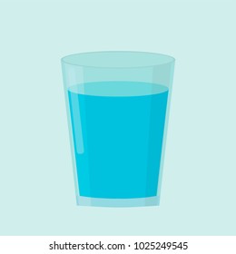 Glass Water Vector Illustration Stock Vector (Royalty Free) 1025249545 ...