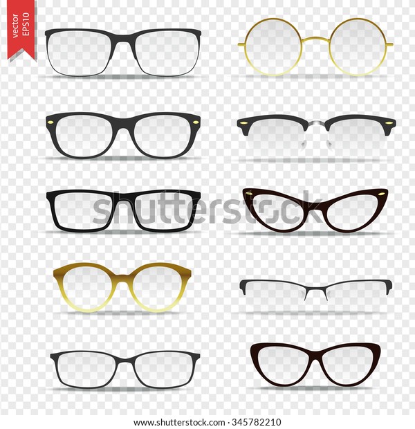 Glasses Isolated On Transparent Background Vector Stock Vector (Royalty ...