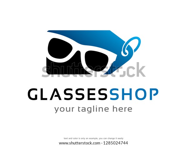 Glasses Shop Logo Template Design Vector Stock Vector (Royalty Free ...
