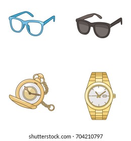 Glasses Watches Vector Icons Stock Vector (Royalty Free) 704210797 ...