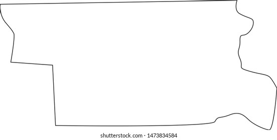 Glenn County Map State California Stock Vector (Royalty Free ...