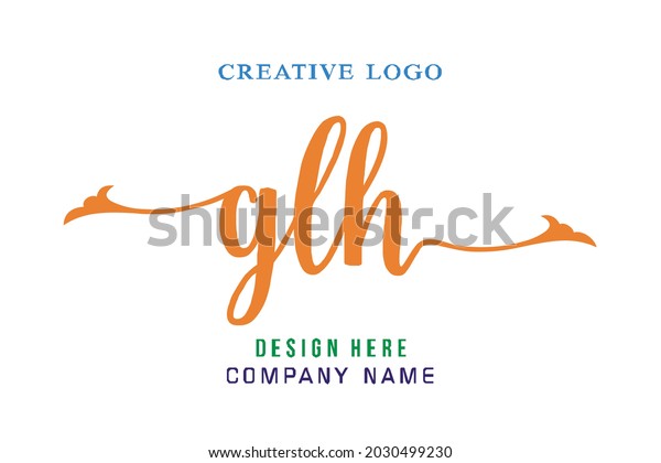 Glh Lettering Logo Simple Easy Understand Stock Vector (Royalty Free ...