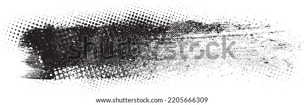Glitch Distorted Brush Stroke Noise Destroyed Stock Vector (Royalty ...
