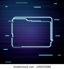 Glitch Screen Folder Icon Your Web 스톡 벡터(로열티 프리) 1396555085 | Shutterstock