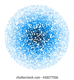 Glitter Round Blue Dots Isolated On Stock Vector (Royalty Free ...