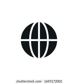 Global Black Logo Vector Icon Stock Vector (Royalty Free) 1693172002 ...