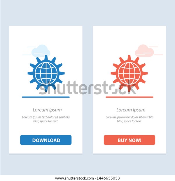 Global Business Develop Development Gear Work Stock Vector (Royalty ...