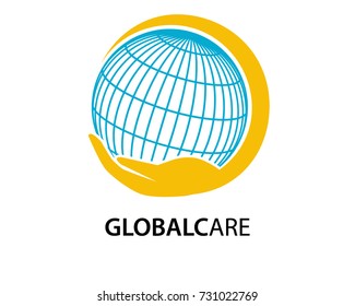 Global Care Logo Template Design Stock Vector (Royalty Free) 731022769 ...
